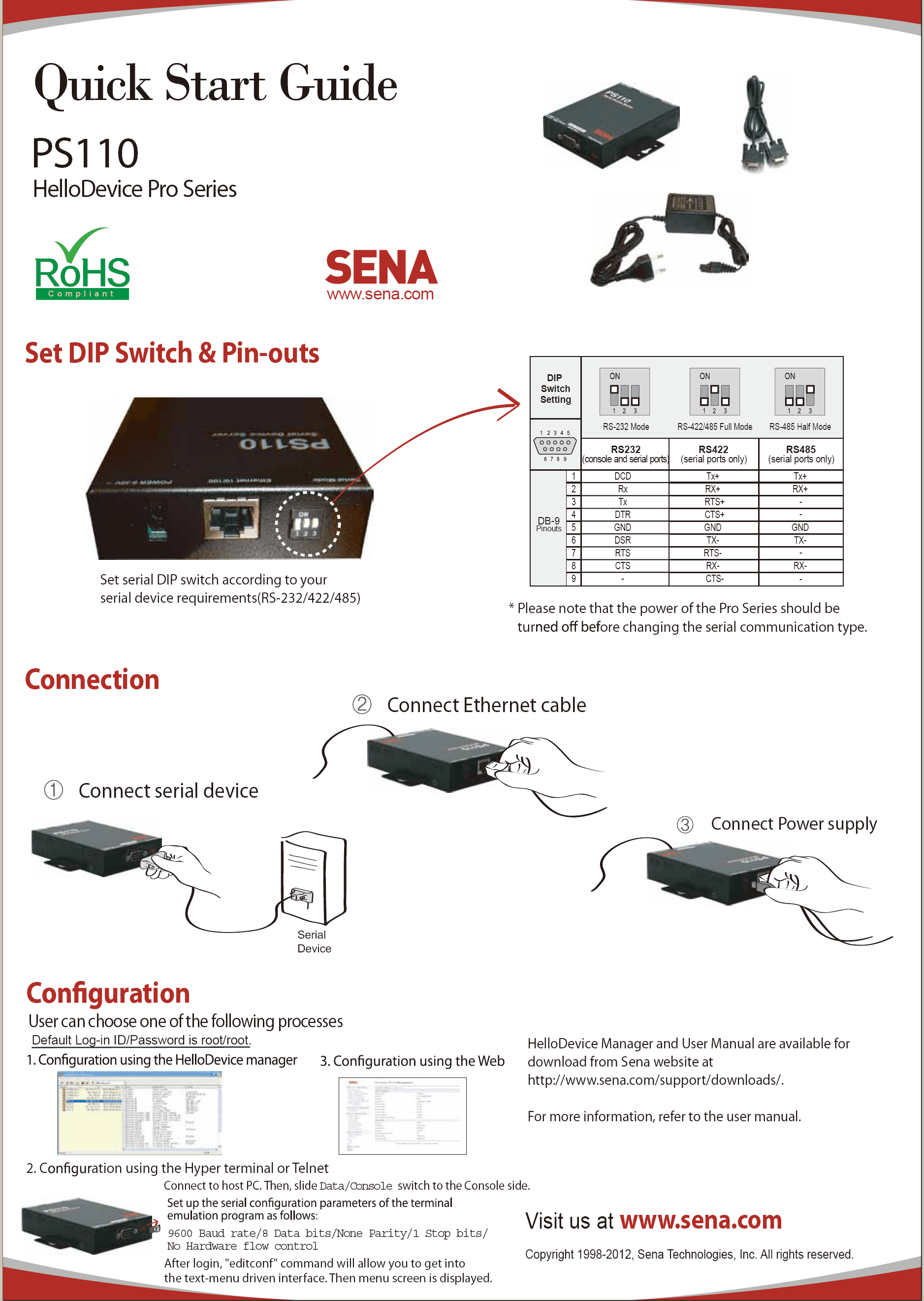 기술지원 - HelloDevice PS110 _Quick Start